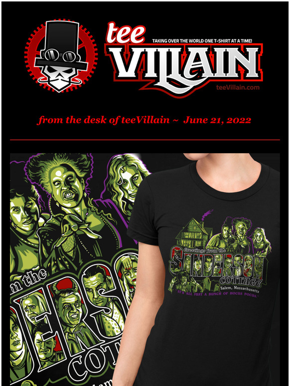 TeeVillain: "Greetings from the Sanderson Cottage" (Hocus Pocus ...