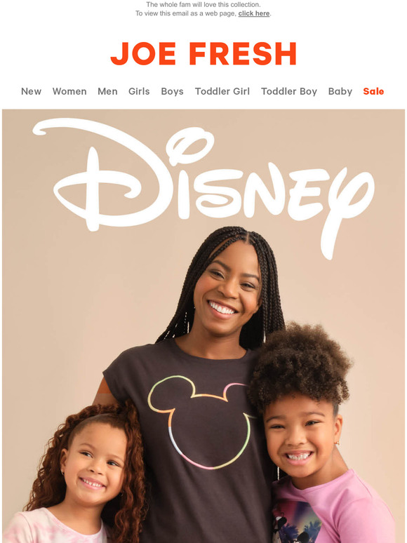 Joe Fresh: Shop Disney Mickey Mouse & Minnie Mouse ️ | Milled