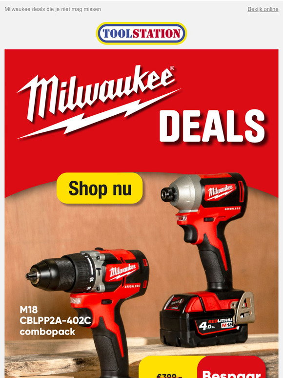 toolstation.com: Milwaukee deals die je niet mag missen | Milled