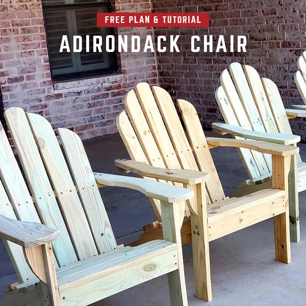 Woodworkers Guild of America: Adirondack Chair Plan Download | Milled