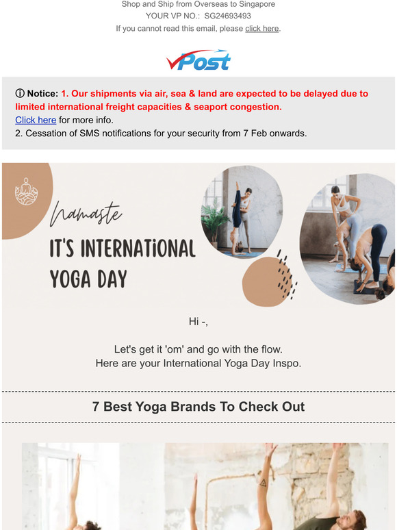 vPost: Namaste —, It's International Yoga Day | Milled