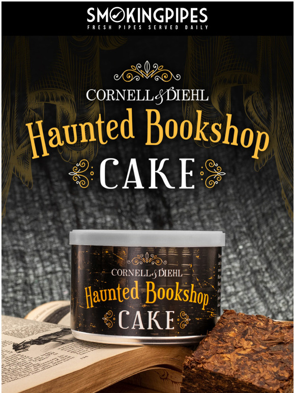Smokingpipes: Cornell & Diehl’s Haunted Bookshop Cake — Available Now ...