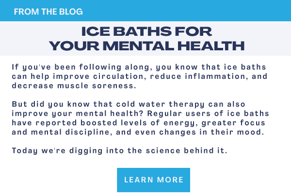 Plunge: How ice baths can improve your mental health | Milled