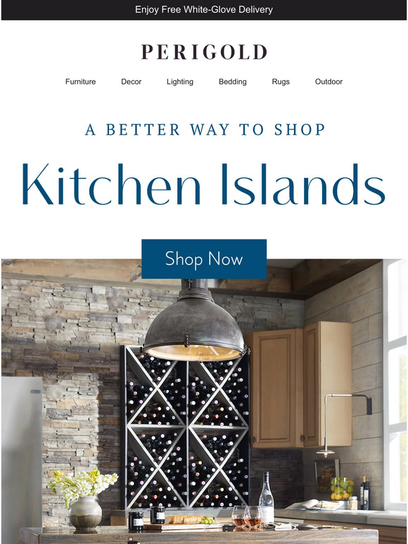Perigold: Kitchen islands: extraordinary picks in every style. | Milled