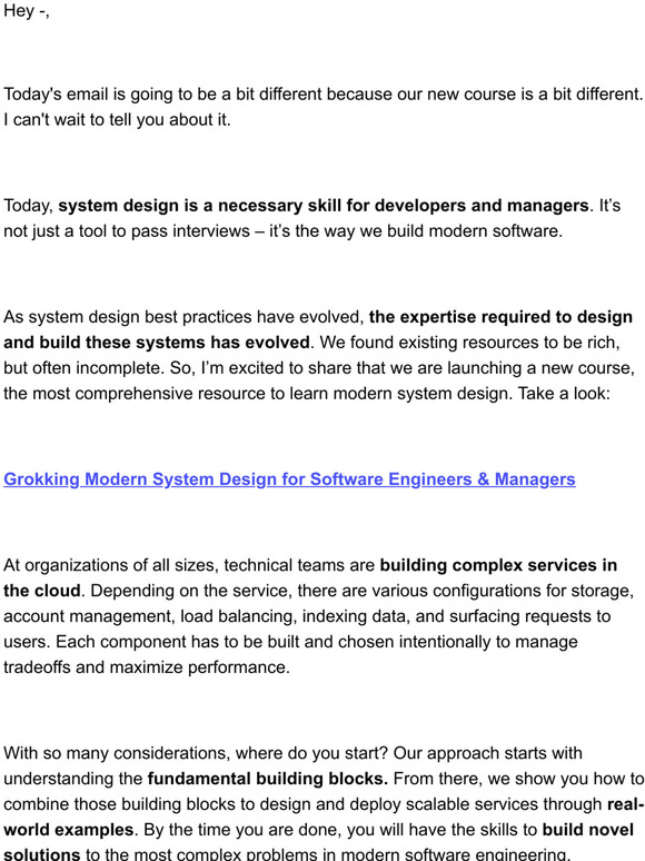 Educative: Grokking Modern System Design | Milled