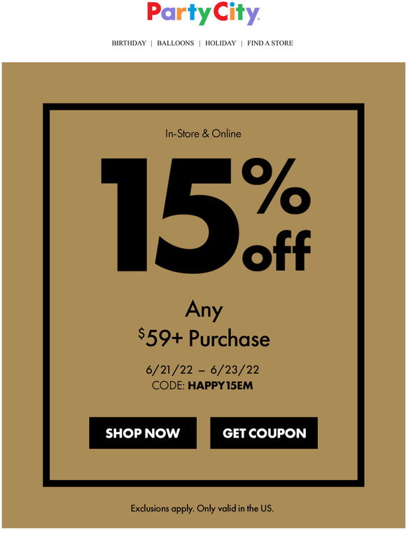Party City: 😃 WOOHOO! Get everything on your party checklist | Milled