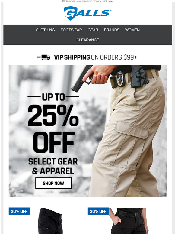 Galls: Reporting Huge Savings on Duty Gear & Apparel | Milled