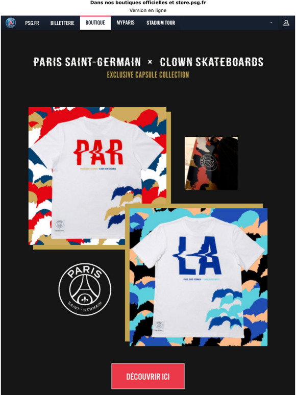 PSG Boutique: Collaboration PSG x Clown Skateboards disponible ! | Milled