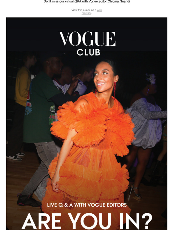 Vogue: The editors of Vogue invite you to join Vogue Club | Milled