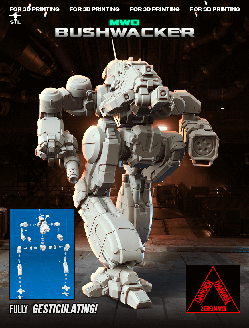 Gambody: ⚙️ New MWO Bushwacker 3D Printing Model and other spectacular ...