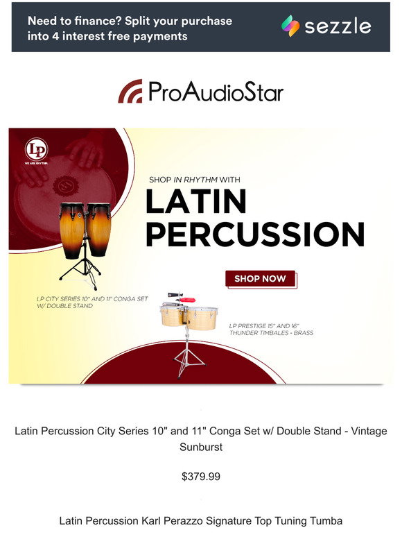 ProAudioStar: ⏰🥁 Spice up your rhythms with fresh Latin Percussion gear ...