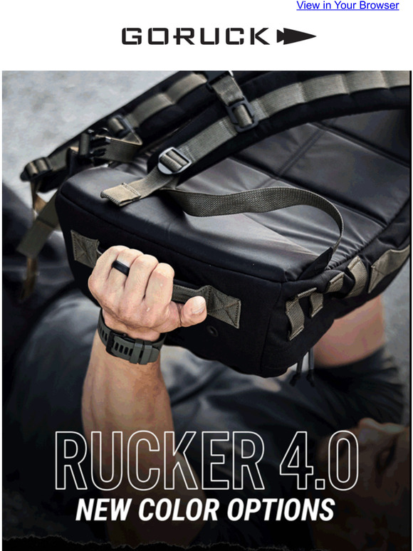 GORUCK: Rucker 4.0 Colors You’ve Been Missing | Milled