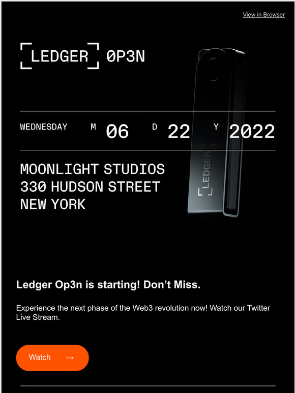 Ledger: Watch Ledger Op3n live stream Now! | Milled