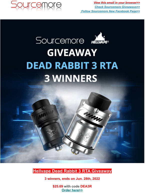Sourcemore: 😍Hellvape Dead Rabbit 3 RTA Giveaway丨New: Lost Vape ...