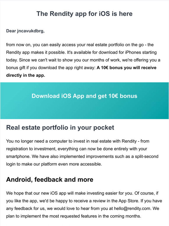 Rendity: 📱 The Rendity app for iPhone is here! | Milled