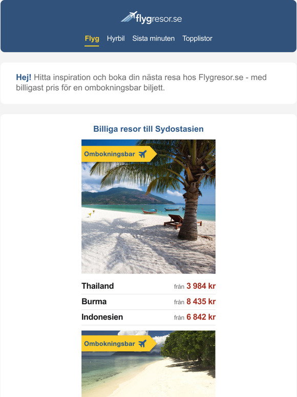 Flygresor: Billiga resor till Sydostasien | Milled