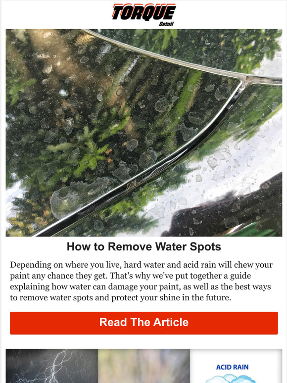 Torque Detail: How To Remove Water Spots from Your Paint | Milled