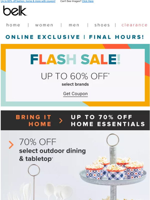 Belk: Here today, gone tomorrow! Shop our Flash Sale now 🛍️ | Milled