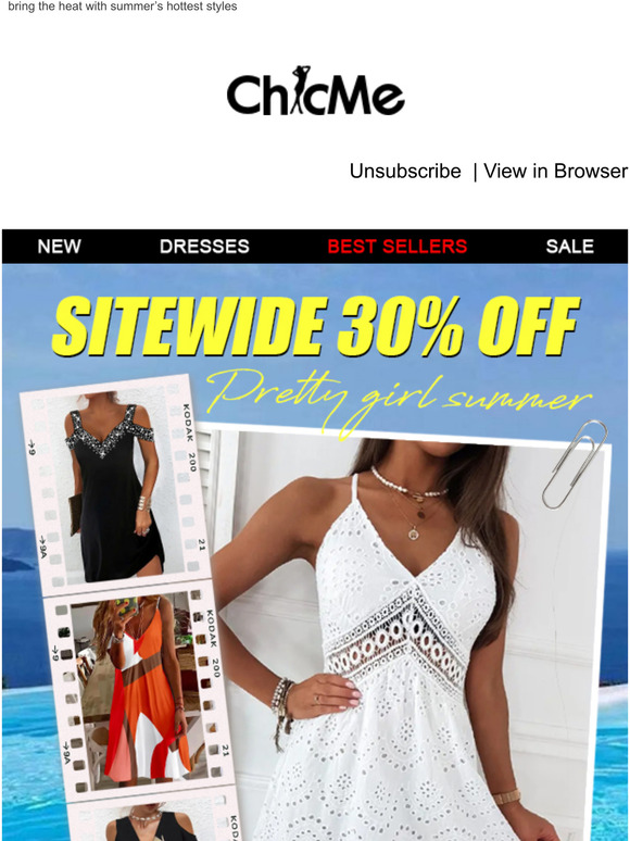 Chicme Email Newsletters: Shop Sales, Discounts, and Coupon Codes