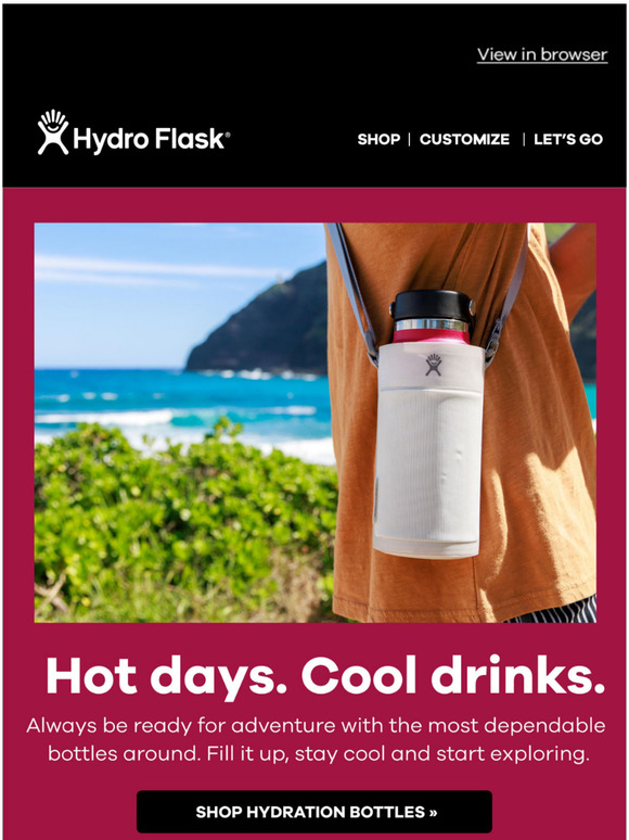 Hydro Flask: Long days. Cool drinks. | Milled