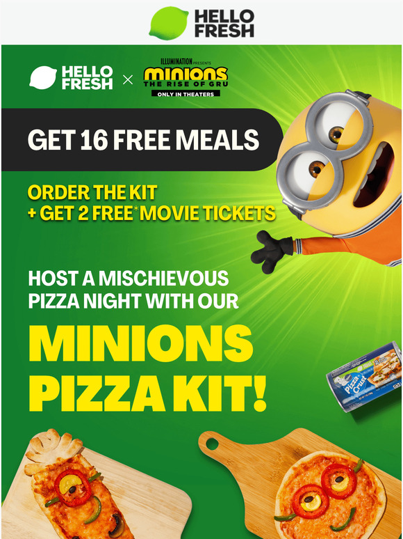 HelloFresh: It’s pizza night with the Minions! | Milled