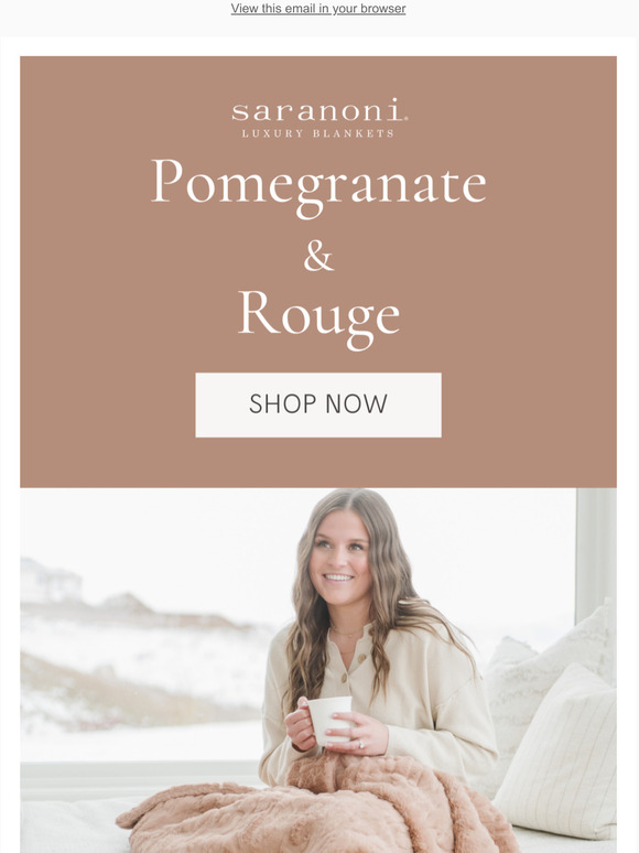 Saranoni Luxury Blankets: Spice up your summer with 2 new colors! 😍 ...