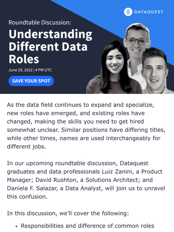 Dataquest: Understanding different data roles: who does what | Milled