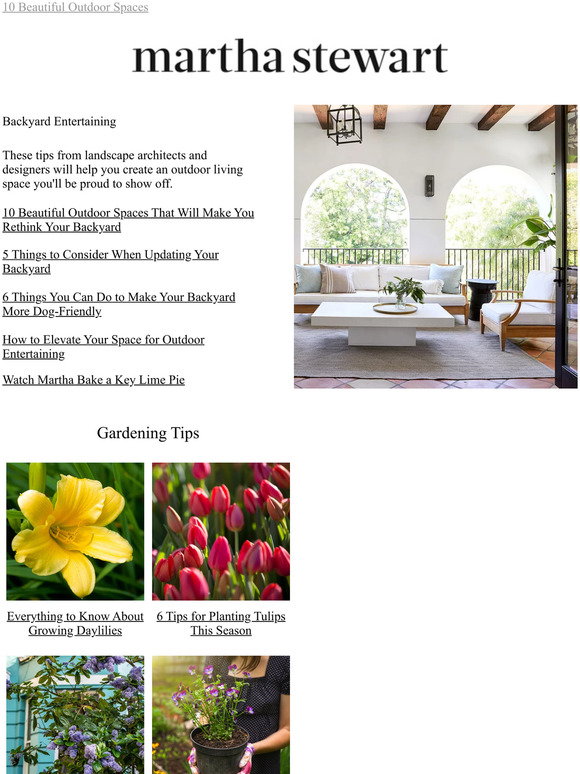 Martha Stewart: 10 Beautiful Backyard Ideas | Milled