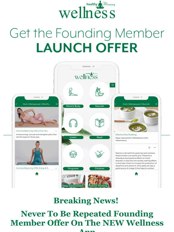 The Healthy Mummy: 💚 Your NEW Wellness App Has launched | Milled