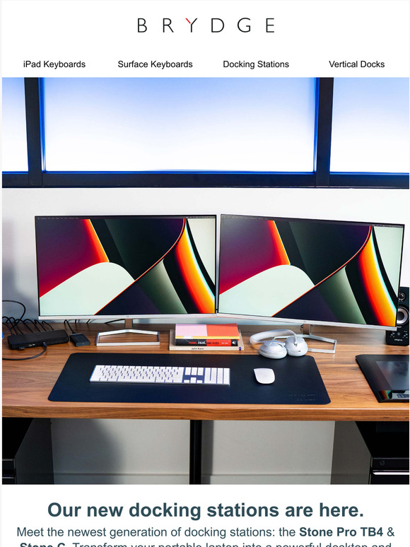 Brydge Keyboards UK: Our new docking stations are here. | Milled