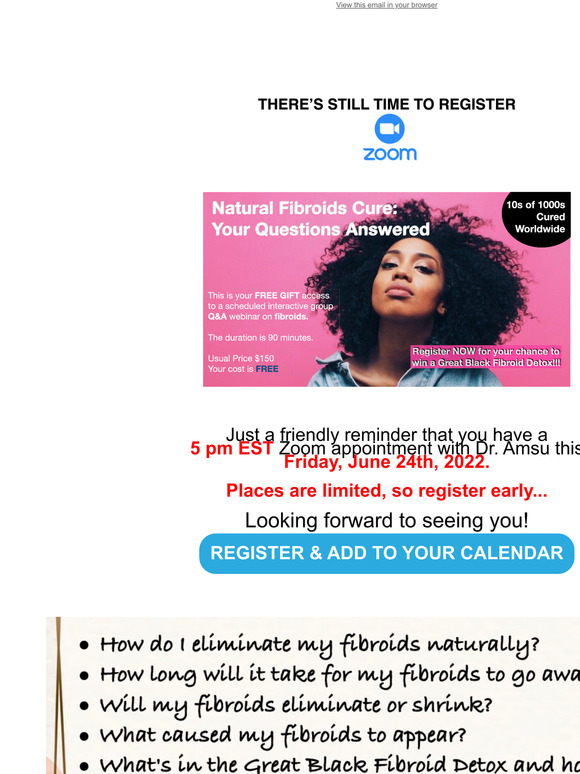 electric pHood: NATURAL FIBROID ELIMINATION GROUP Q&A WITH DR. AMSU ...