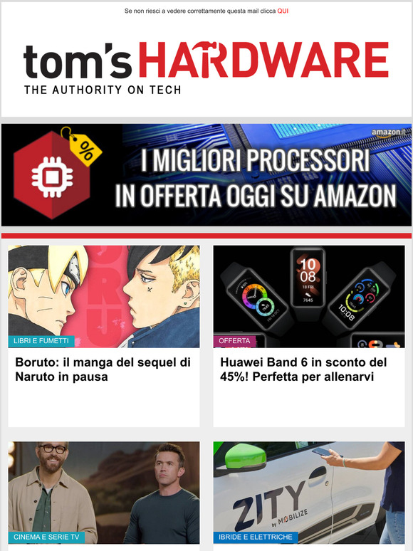 Tomshw: Le migliori news della giornata da Tom's | Newsletter Tom's ...