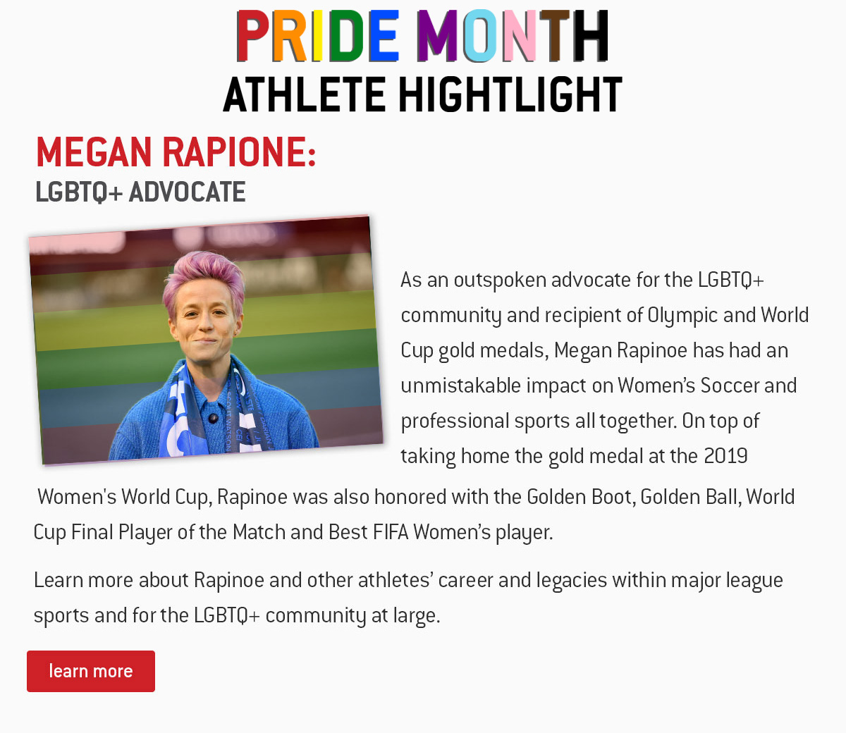 G-Form: Pride Athlete Highlight - Megan Rapinoe | Milled