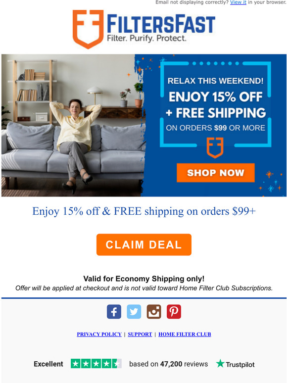 FiltersFast: FREE SHIPPING: Take "order filters" ﻿﻿off your summer ...