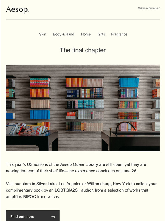 Aesop Email Newsletters: Shop Sales, Discounts, and Coupon Codes