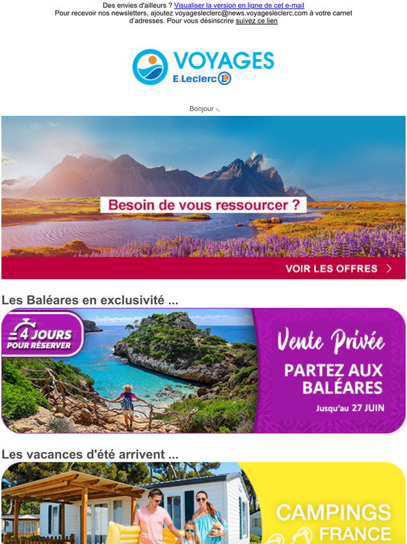 Leclerc Voyages: Top départ pour les bons plans de l'été 🏖️😎 | Milled