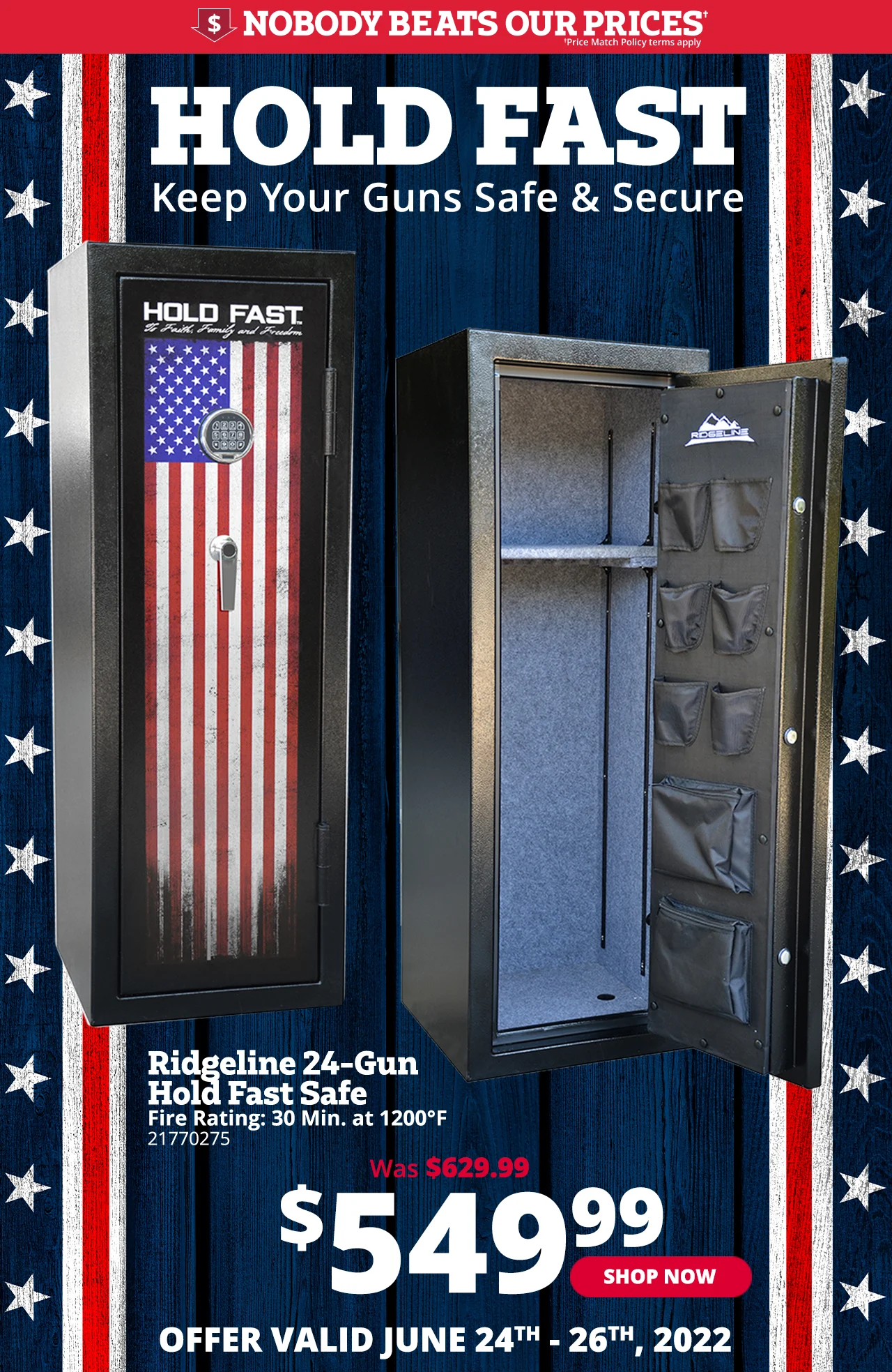 Rural King: 🌟SPECIAL PRICE: Ridgeline 24-Gun Hold Fast Safe WAS $629.99 ...
