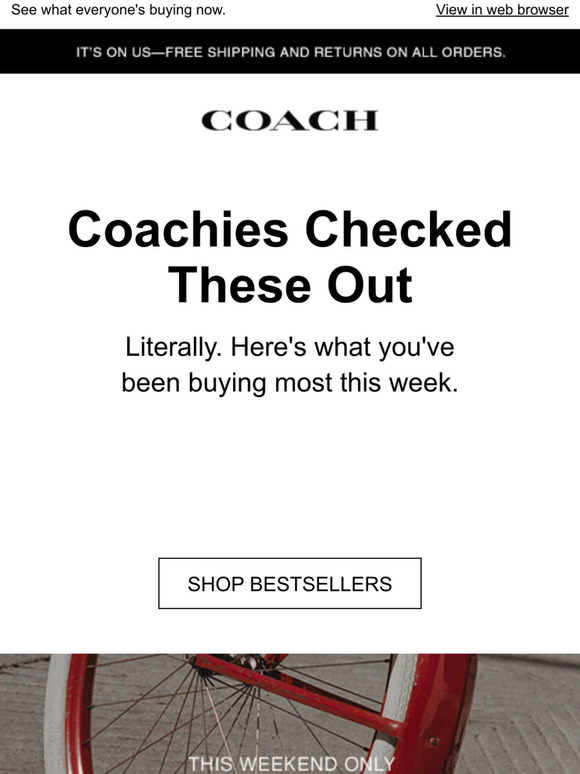 Coach: Coachie-approved things, inside. | Milled