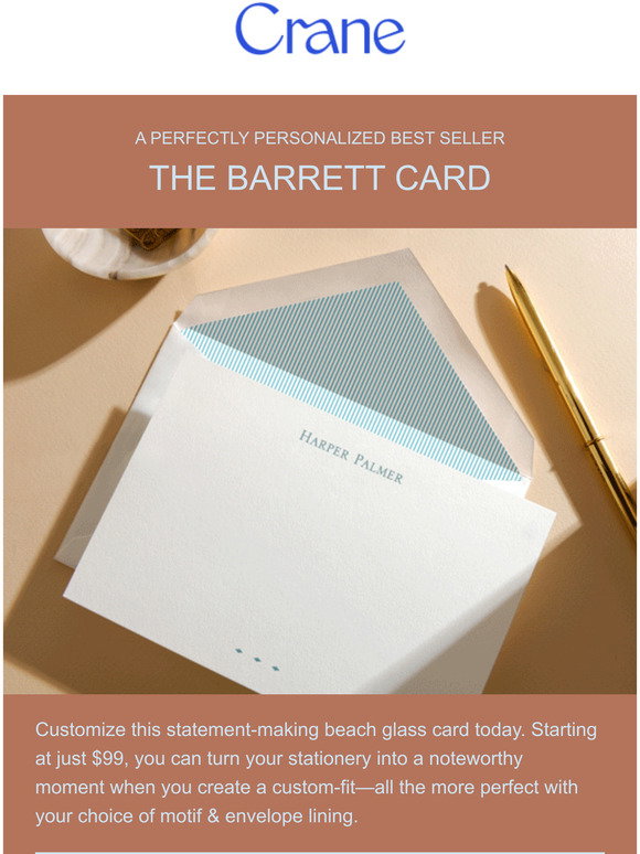 Crane & Co: Spotlight: The Barrett Card | Milled
