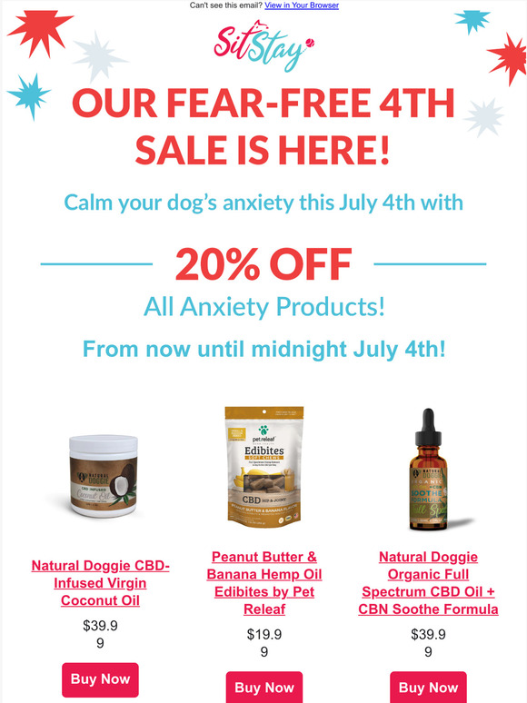 SitStay: 🎇Our Fear Free Fourth Sale is Here! | Milled