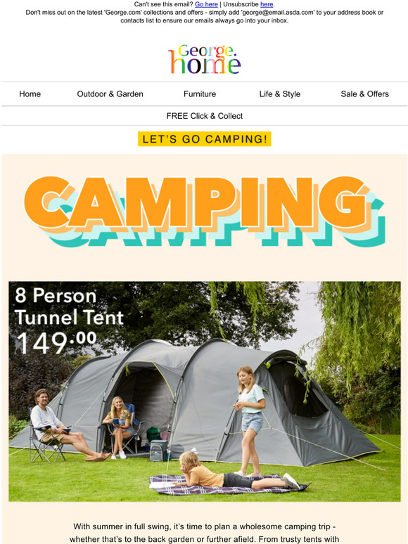Asda George: Meet our Camping… | Milled
