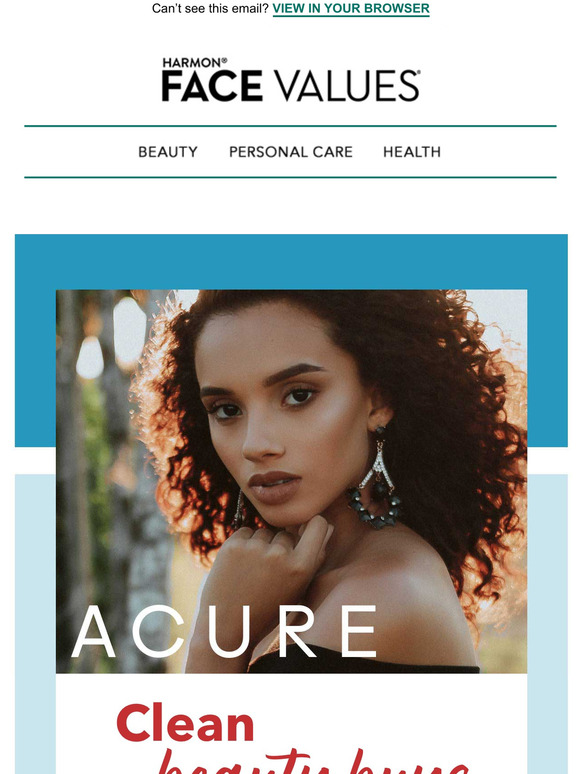Harmon Face Values: Acure clean beauty products are here to refresh ...