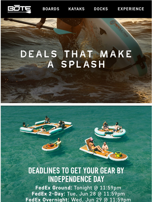 BOTE: Make a splash with BOTE's latest deals! 🌊 | Milled