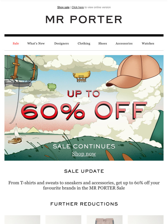 Mr Porter Email Newsletters: Shop Sales, Discounts, and Coupon Codes