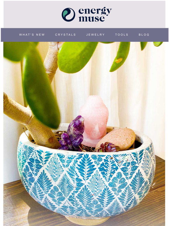 Energy Muse: HOW-TO: build a Crystal Plant Altar 🪴🍄🎍🌼 💎 | Milled