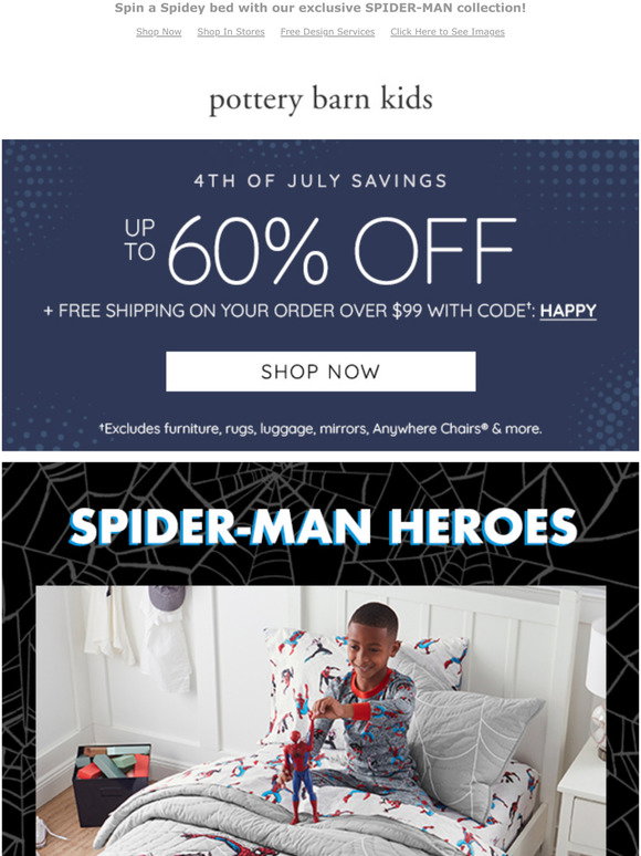 Pottery Barn Kids: 🕸️Calling All SPIDER-MAN Fans! | Milled