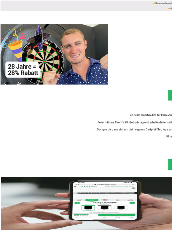 myDartpfeil: Exklusiv: Feier mit uns Timm's Geburtstag 🎉 | Milled