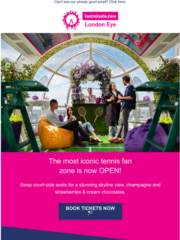London Eye: Watching the tennis in London? We have the perfect view for ...