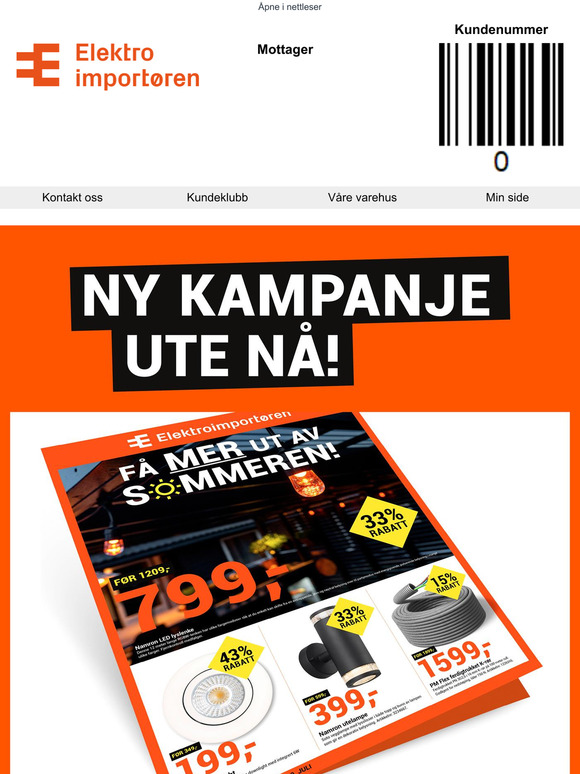 Elektroimportøren: Ny kampanje ute nå! | Milled