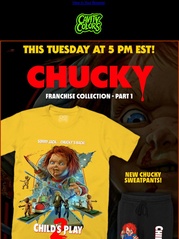Cavitycolors: 🔪 CHUCKY part 1 this Tuesday! 🩸 | Milled